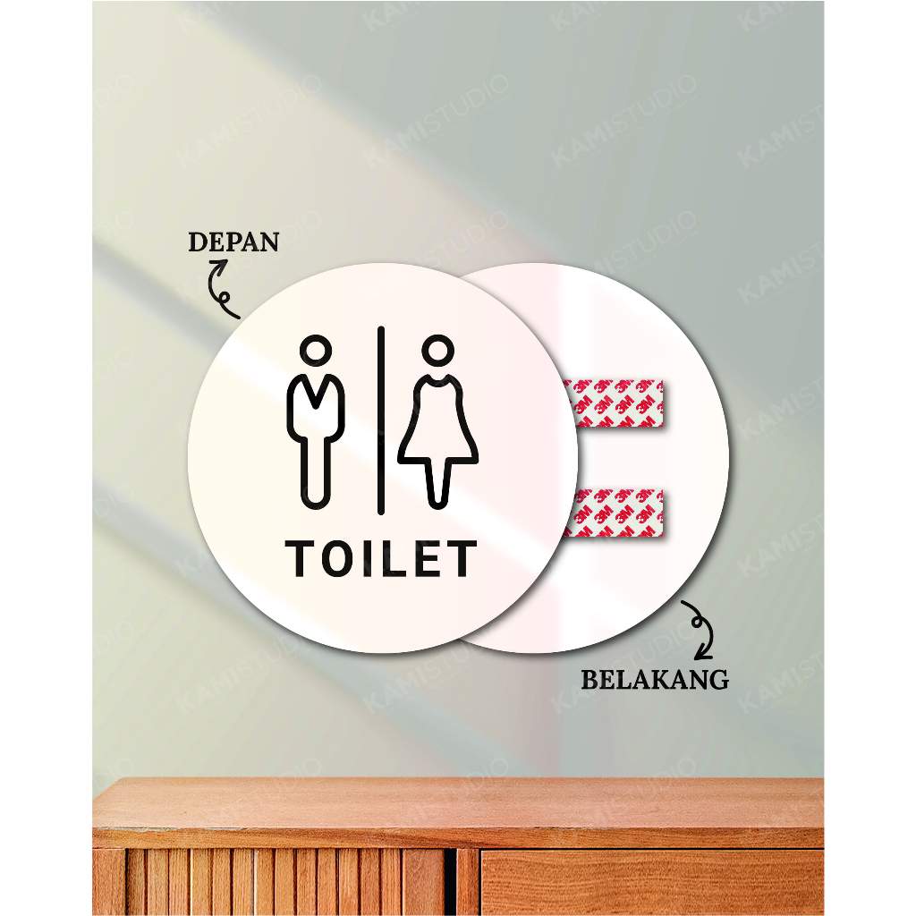 Jual TULISAN TOILET 20X20 CM / SIGN TEMPEL TOILET / TEMPELAN DINDING ...