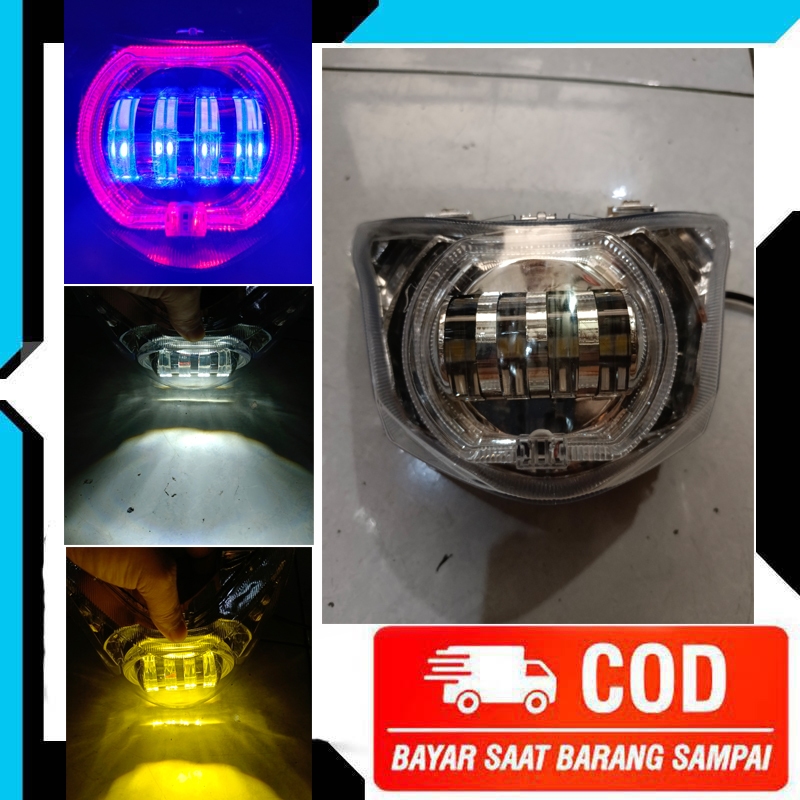 Jual Lampu Depan Daymaker Biled Revo FI-Revo fit injeksi Paket Lengkap ...