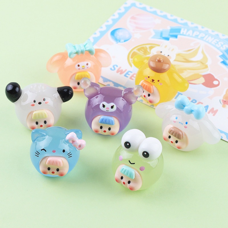 Jual 1Pcs Figure Resin Glossy (No Lubang) Karakter MTFU 3D GITD 3.5cm ...