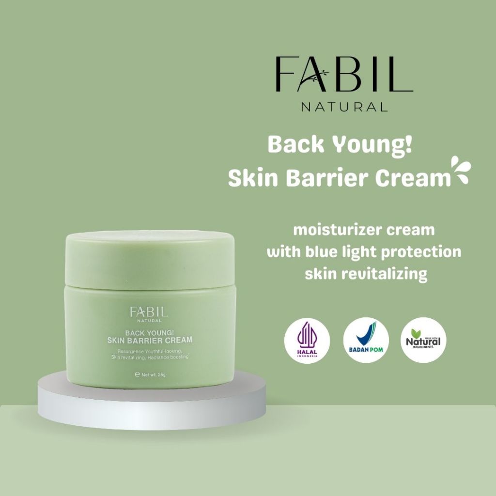 Jual Back Young Skin Barrier Cream Fabil Moisturizer yang mencerahkan ...
