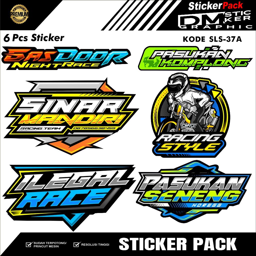 Jual STICKER TREND TIKTOK HOLOGRAM 10 RIBU DAPAT 6 PCS KODE SLS-37 ...