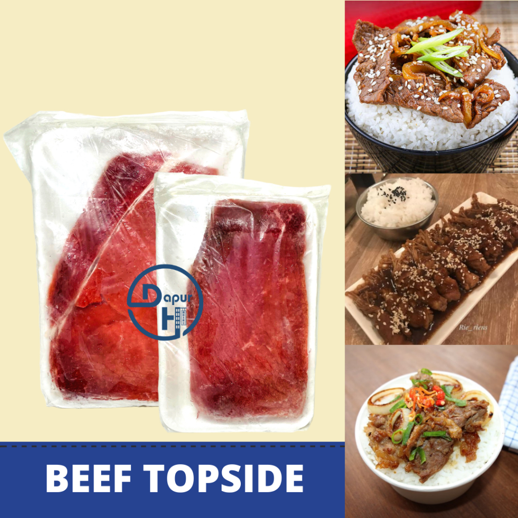Jual DAGING SAPI SLICE TOPSIDE 250g | 500g | BEEF AUS SLICE TOPSIDE ...