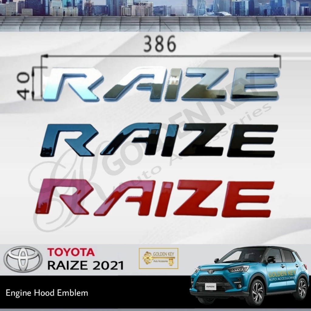 Jual Engine Hood Emblem Raize 2021 Emblem Kap Mesin | Shopee Indonesia