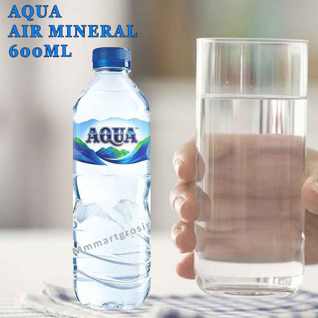 Jual Aqua / Air Mineral / Minuman Kemasan Botol / Air Putih / 600ml ...
