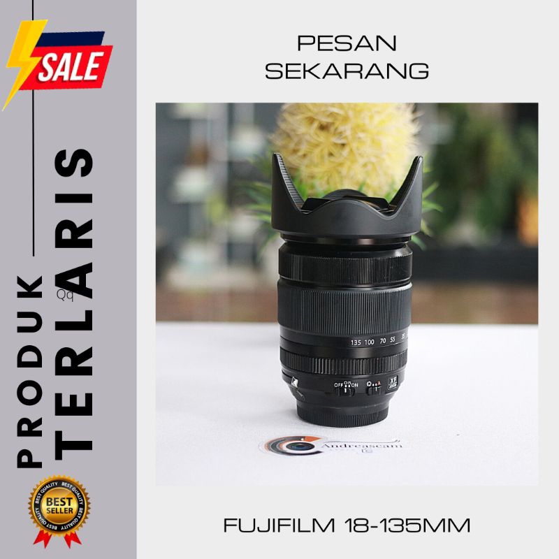 Jual LENSA FUJIFILM 18 135MM XF ZOOM MULUS TINGGAL PAKAI | Shopee Indonesia