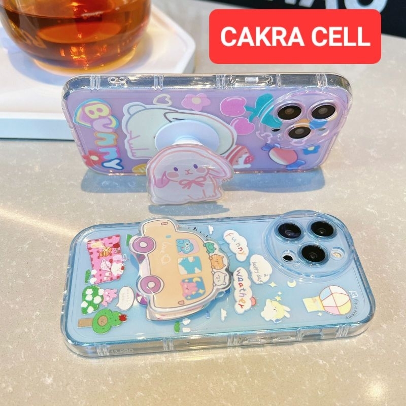 Jual Case Bunny Pop Socket iPhone 6 6 Plus 7 8 7 Plus 8 Plus X XS 11 ...