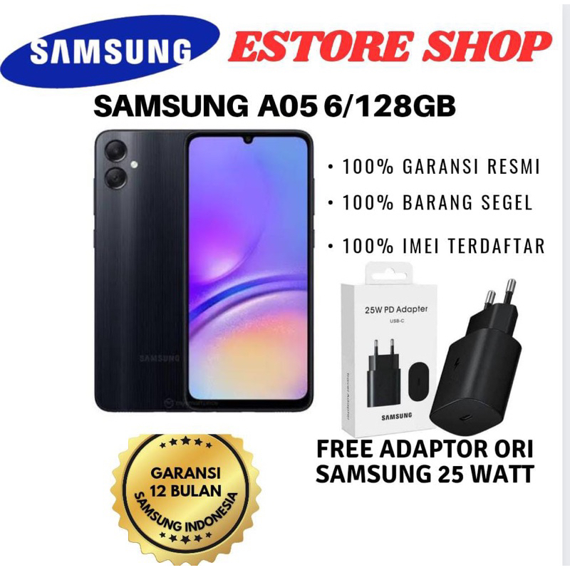 Jual SAMSUNG GALAXY A05 6/128 GARANSI RESMI SEIN SAMSUNG | Shopee Indonesia