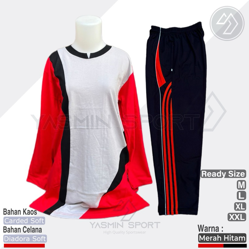 Jual Setelan Baju Olahraga Wanita / 1 Stel Baju Olahraga Tunik Muslimah ...