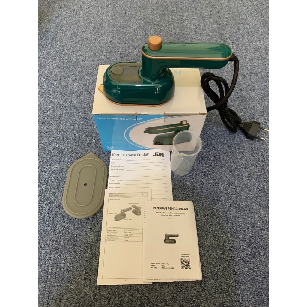 Jual Setrika Uap Mini Portable Steam Elektrik Iron Low Watt 38W Size ...
