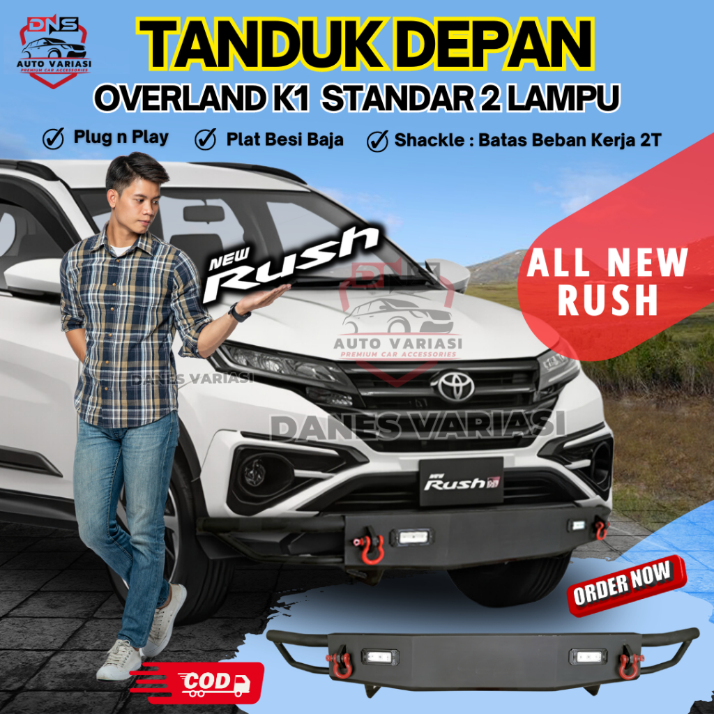Jual PROMO TANDUK DEPAN PREMIUM KUALITAS IMPOR GRADE A OVERLAND K1 STANDAR - ALL NEW RUSH 18 ...