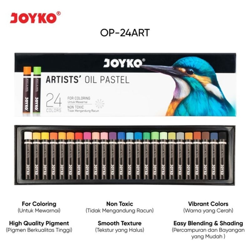Jual JOYKO ARTIST OIL PASTELS OP-ART | CRAYON MINYAK NON TOXIC | OIL ...