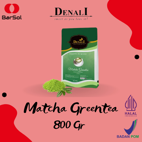 Jual Denali Powder Matcha Green Tea 800 Gr - Barsol Indonesia | Shopee ...