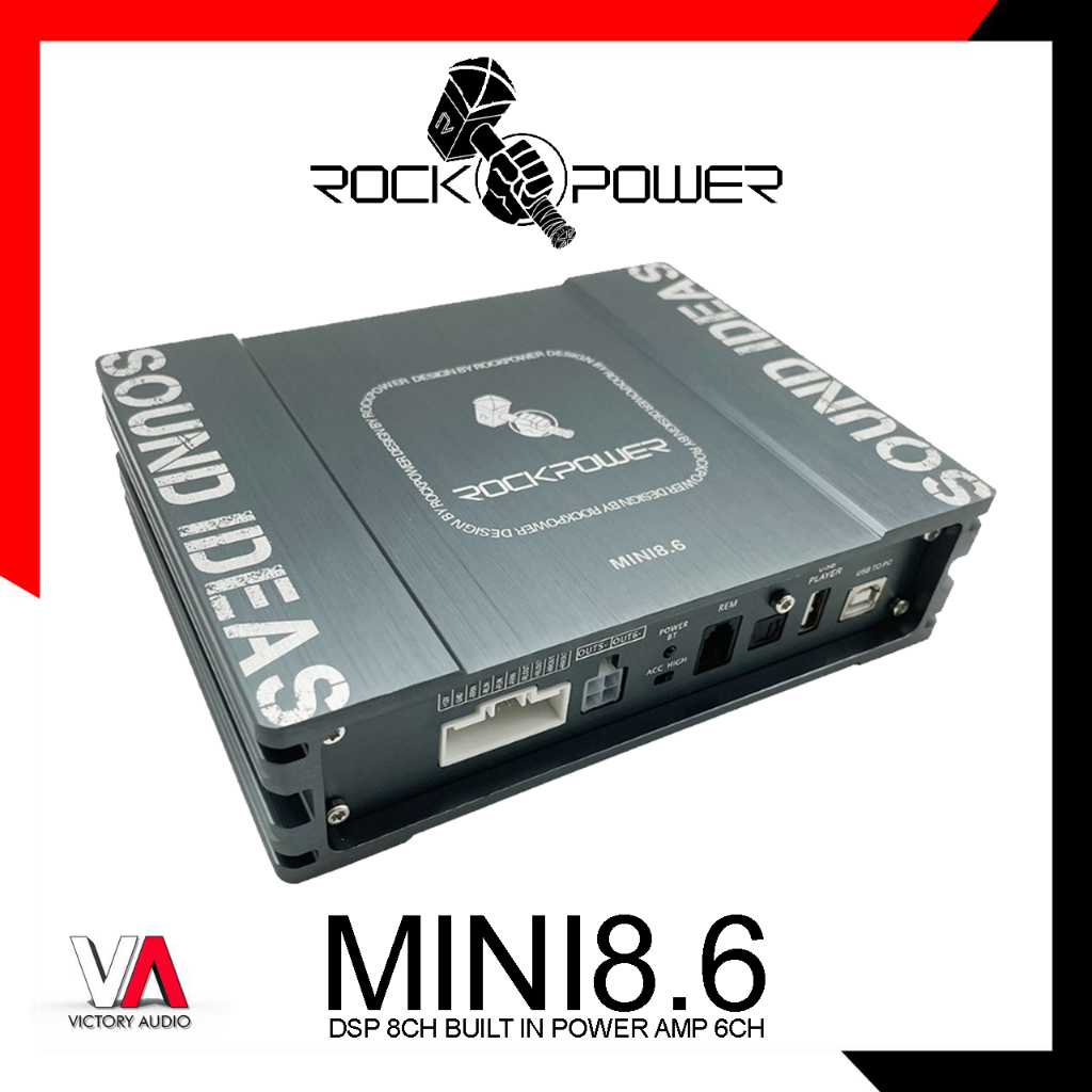 Jual Digital Sound Processor ROCKPOWER ROCK POWER MINI8.6 8CH DSP Built ...