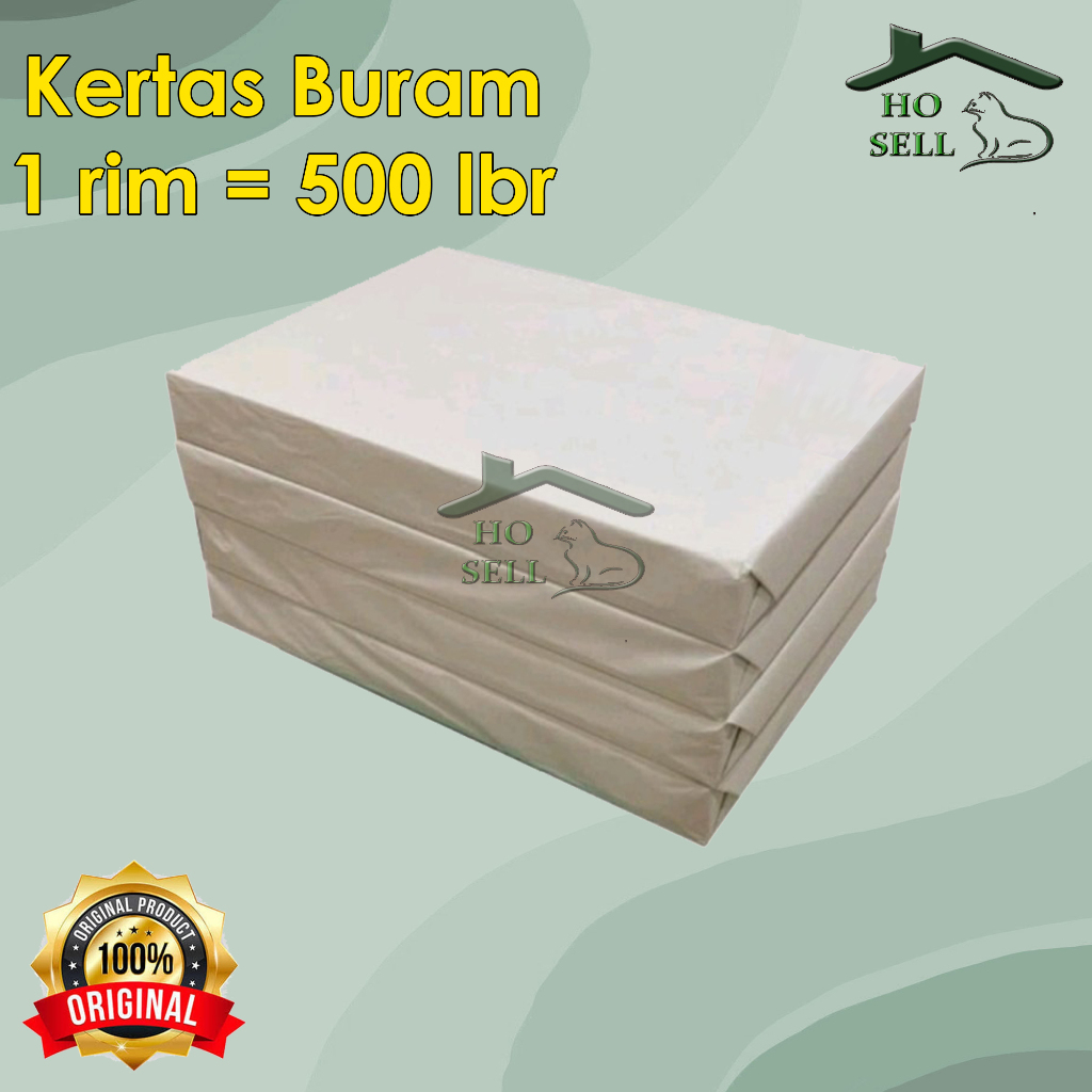 Jual Kertas Buram A4 1 Rim = 500 lembar | Shopee Indonesia