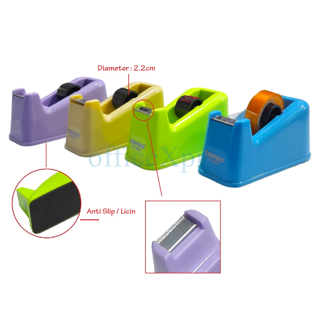 Jual Tape Cutter / Tape Dispenser Isolasi / Dispenser Meja TD-301S ...