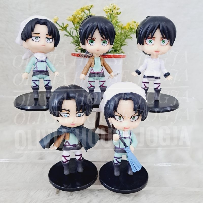 Jual Action Figure Attack On Titan Anime Satuan Cake Topper AOT Figurin ...