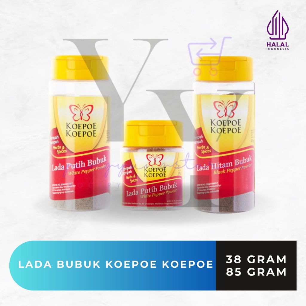 Jual Lada Putih / Hitam Bubuk Koepoe Koepoe 38 / 85 gram | Shopee Indonesia