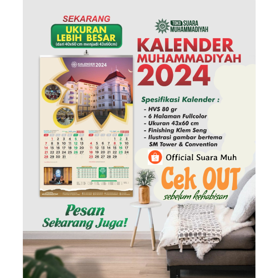 Jual KALENDER MUHAMMADIYAH 2024 MASEHI | Shopee Indonesia