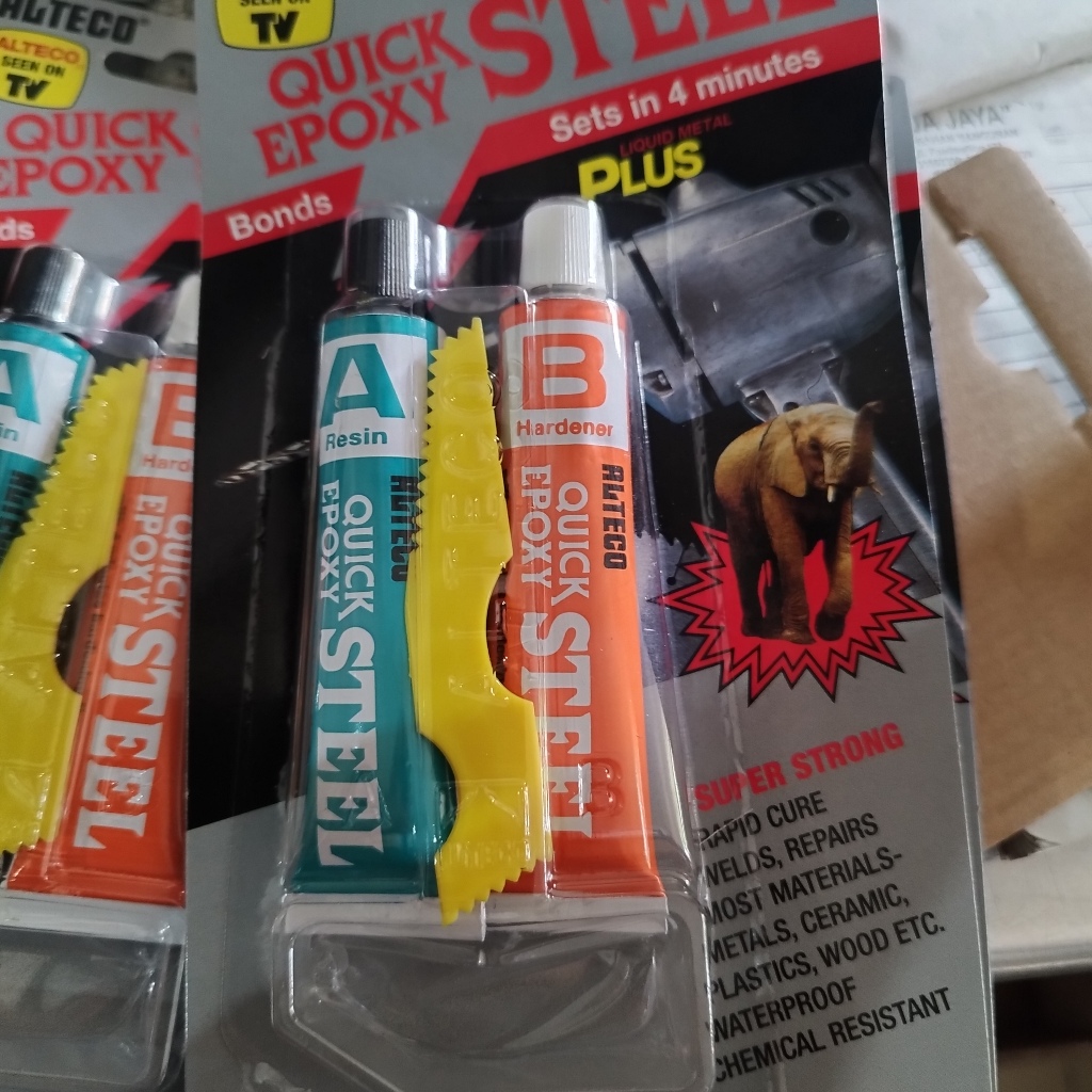 Jual EPOXY TAHAN PANAS 300C LEM KENALPOT PANCI DURASTIL LEM STAINLESS ...