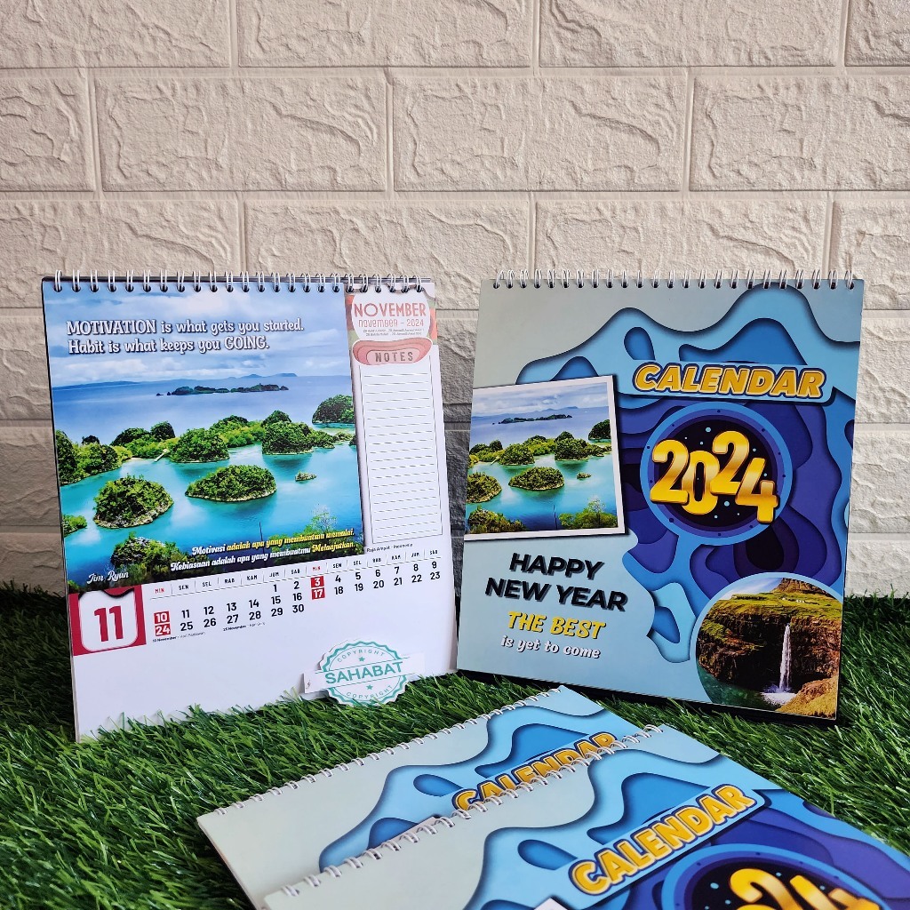 Jual KALENDER MEJA EXECUTIVE / KALENDER DUDUK EXECUTIVE PENOPANG HITAM ...