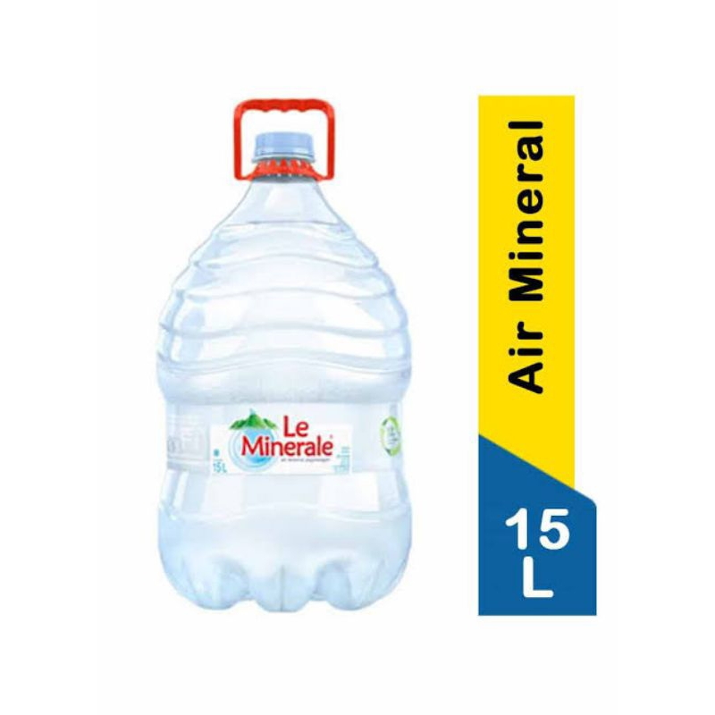 Jual Le Minerale Galon 15 L lemineral lemin aqua akua air mineral ...