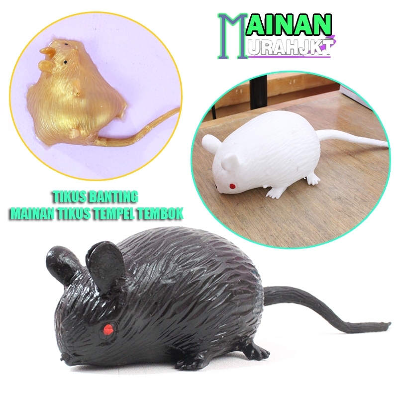 Jual MAINANKEI MAINAN ANAK MURAH SQUISHY TIKUS BANTING TEMPEL UKURAN ...