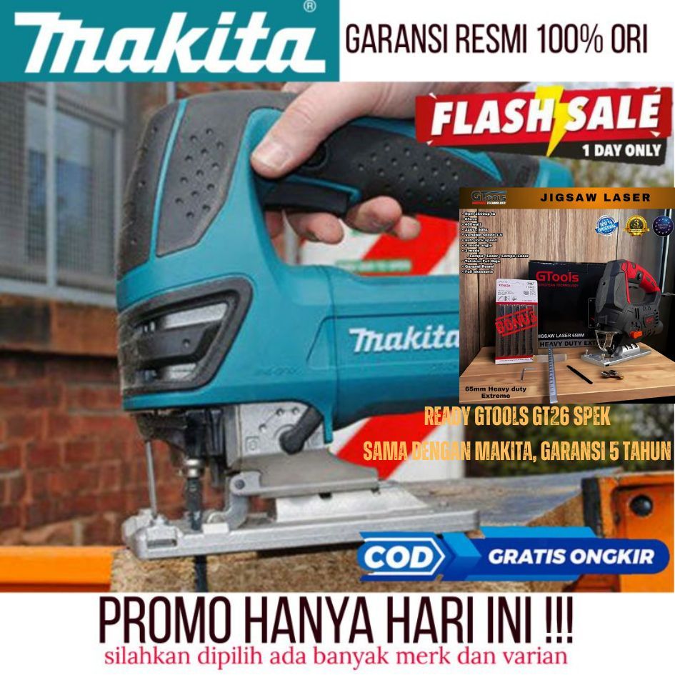 Jual Mesin gergaji jigsaw MAKITA serkel kayu triplek besi listrik ...