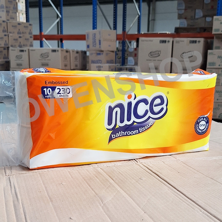 Jual [1 Bal] Tissue Nice Toilet Emboss , isi 10 Roll 230 Sheet - Tisu Toilet | Shopee Indonesia