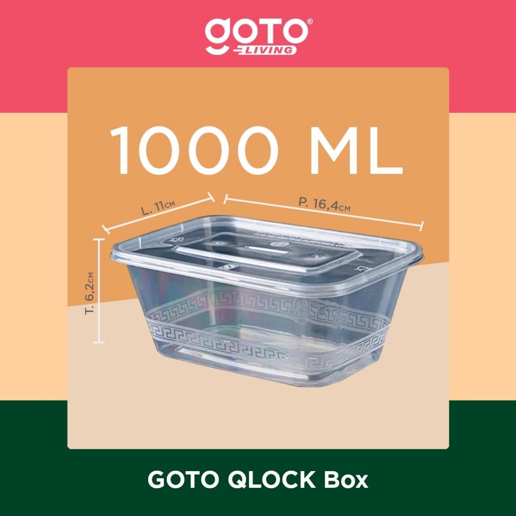 Jual Goto Qlock Food Container Kotak Tempat Box Makanan Thinwall ...