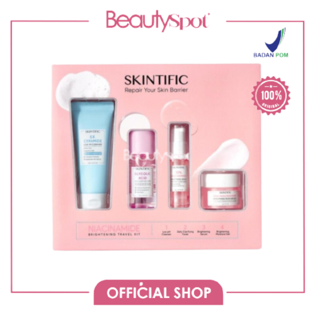 Jual SKINTIFIC Brightening Travel Kit | Shopee Indonesia