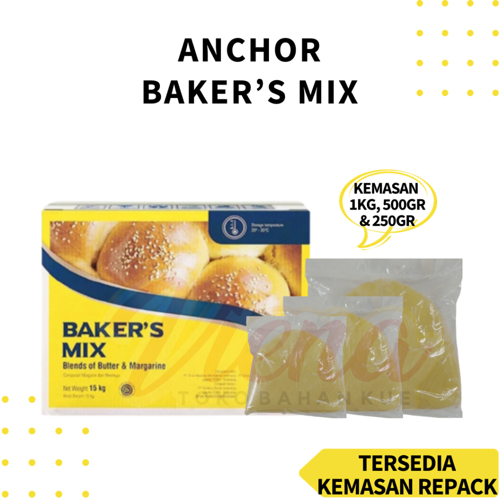 Jual Anchor Baker's Mix / Anchor Margarin Mix Mentega REPACK 250gr ...