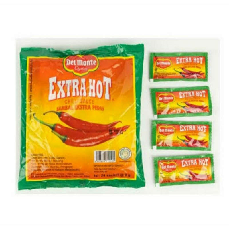 Jual Saos Extra Pedas Delmonte Sachet,Saus Saset Pedas, Frozen Serang ...