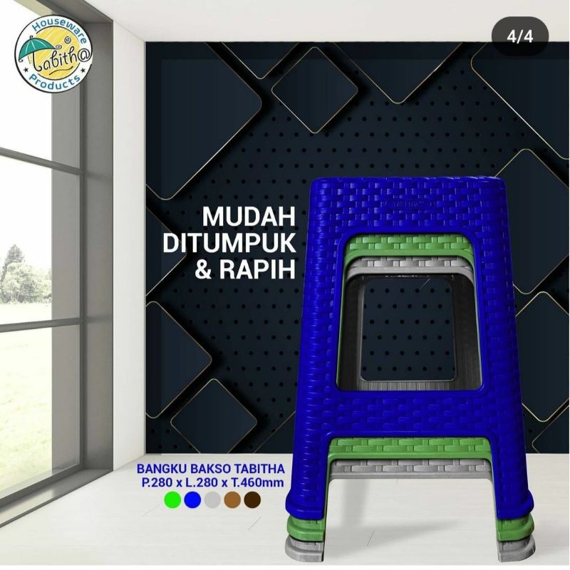 Jual Kursi Baso Segi Rotan Plastik Kursi Taman Kursi Bakso Plastik ...