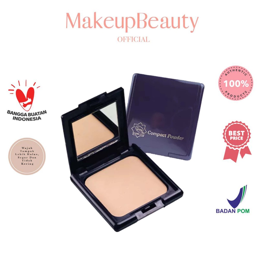 Jual VIVA Compact Powder Blue (Biru) with moisturizer 12g | Shopee ...