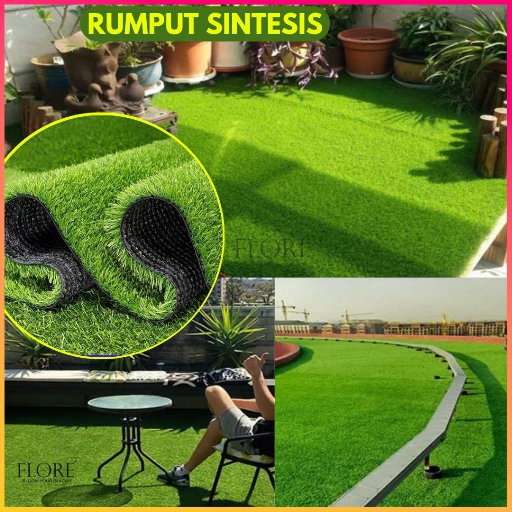 Jual Rumput Sintesis / Rumput Sintesis Taman Outdoor Indoor 60x40 ...