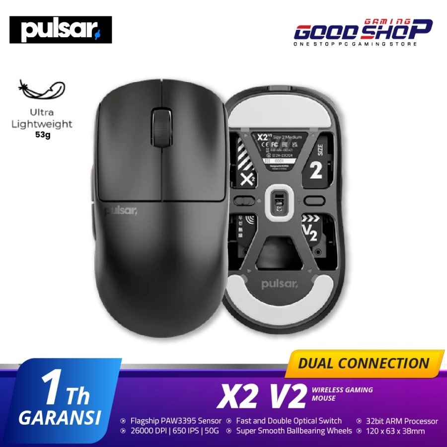Jual Pulsar X2 V2 Wireless Gaming Mouse | Shopee Indonesia