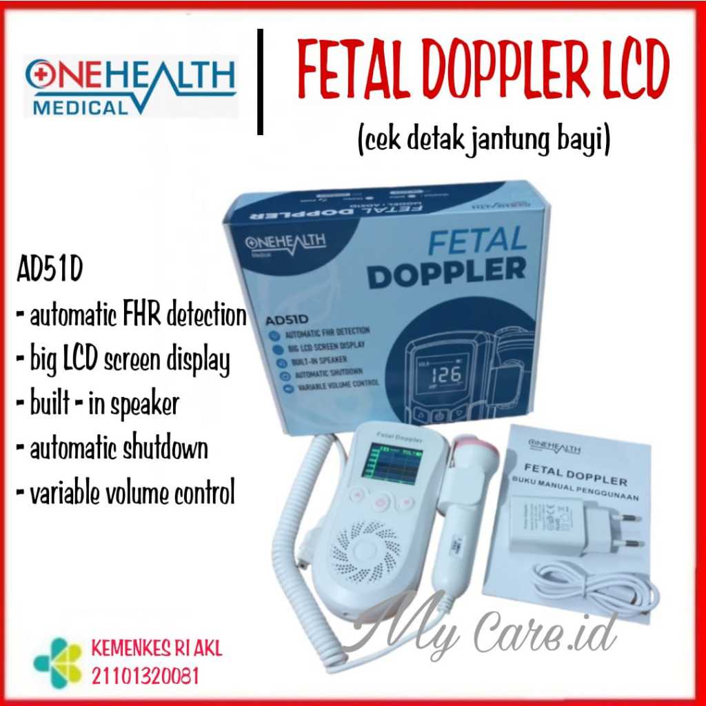 Jual LynCare AD51D FETAL DOPPLER ONEHEALTH Alat Cek Detak Jantung Bayi ...