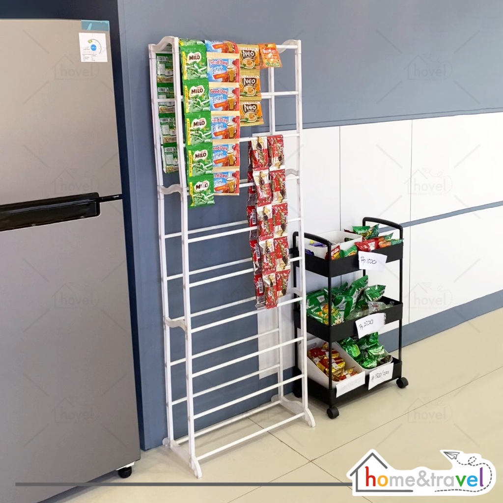 Jual HOVELSHOP Rak Chiki Snack Jajanan 10 Susun Serbaguna | Shopee ...