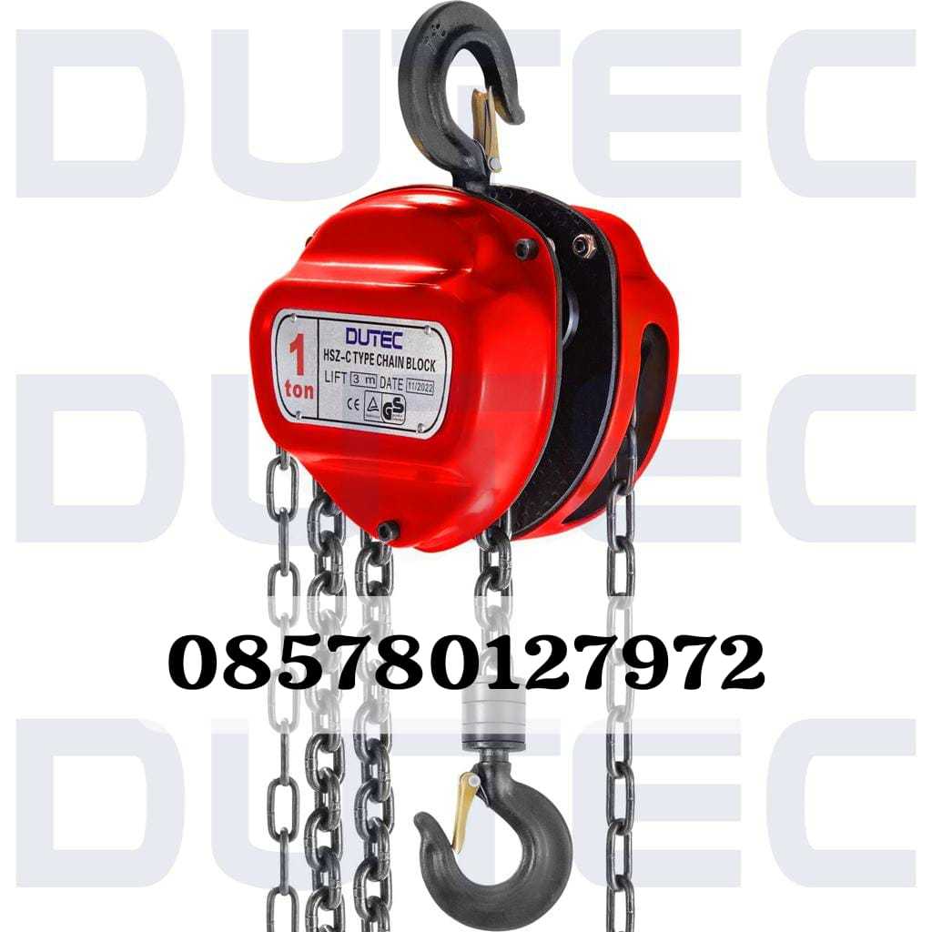 Jual Dutec Chain Block / Takel Katrol Kerekan / Katrol Manual 1Ton ...