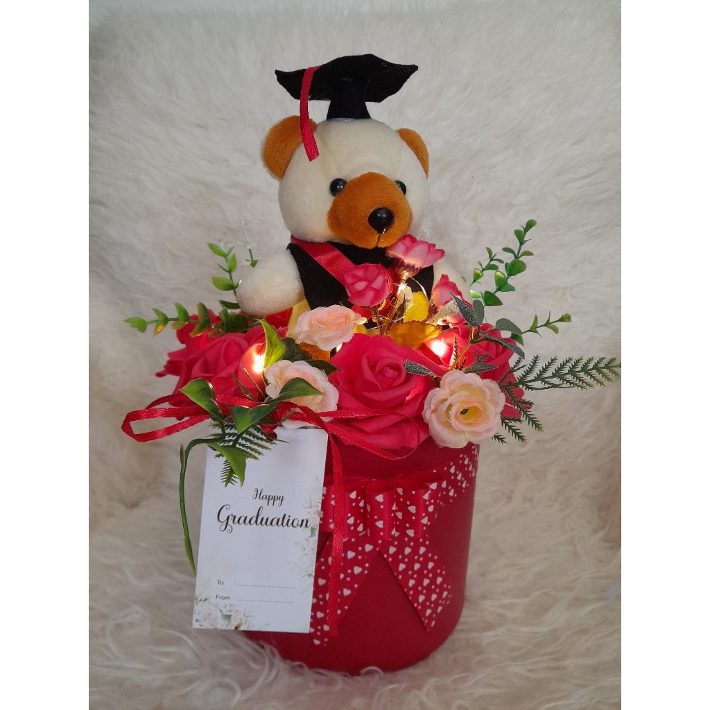 Jual Bloom Box Flower Box Boneka Teddy Wisuda / Kado Wisuda | Shopee ...