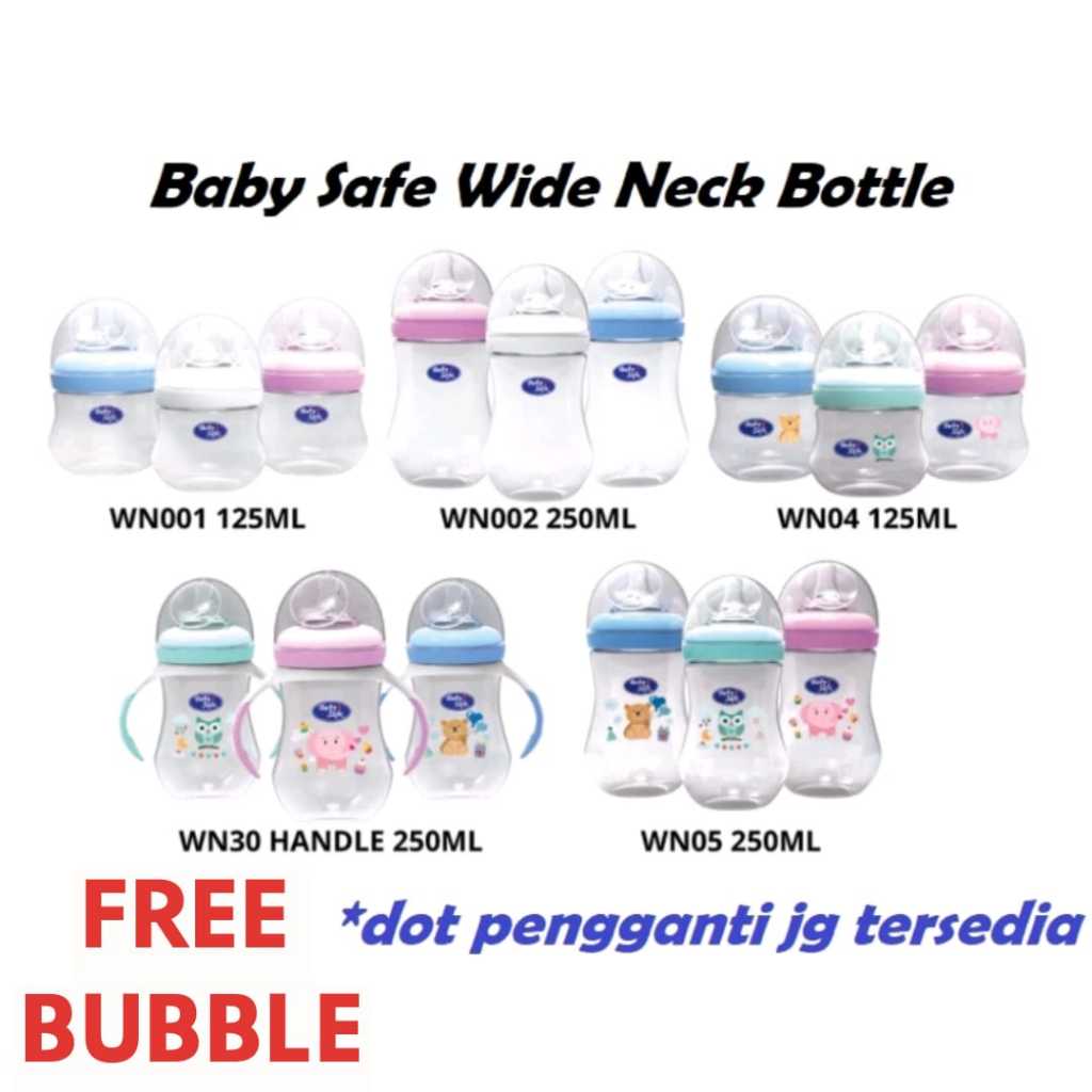 Jual Baby Safe Wide Neck Bottle WN001 WN002 WN30 WN04 WN05 WN06 Babysafe Milk Flow Botol Susu ...
