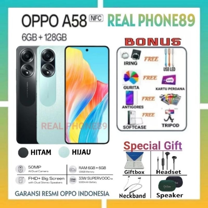 Jual OPPO A58 NFC RAM 6GB+128GB | A58 RAM 8GB+128GB | A 58 NFC GARANSI ... Jual OPPO A58 NFC RAM 6GB+128GB | A58 RAM 8GB+128GB | A 58 NFC GARANSI ...