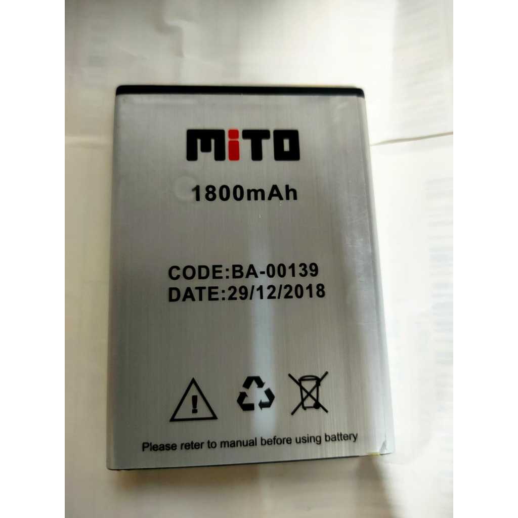 Jual Batre Baterai Battery Mito BA-00139 Mito A66 /S1 Original | Shopee ...