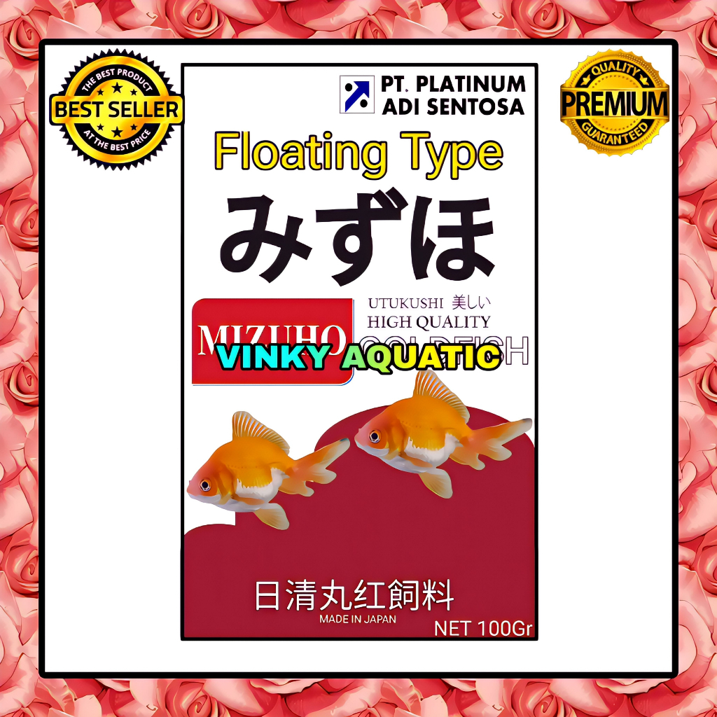 Jual MAKANAN IKAN - PELET MIZUHO GOLDFISH FOOD FLOATING TYPE 100 GRAM ...