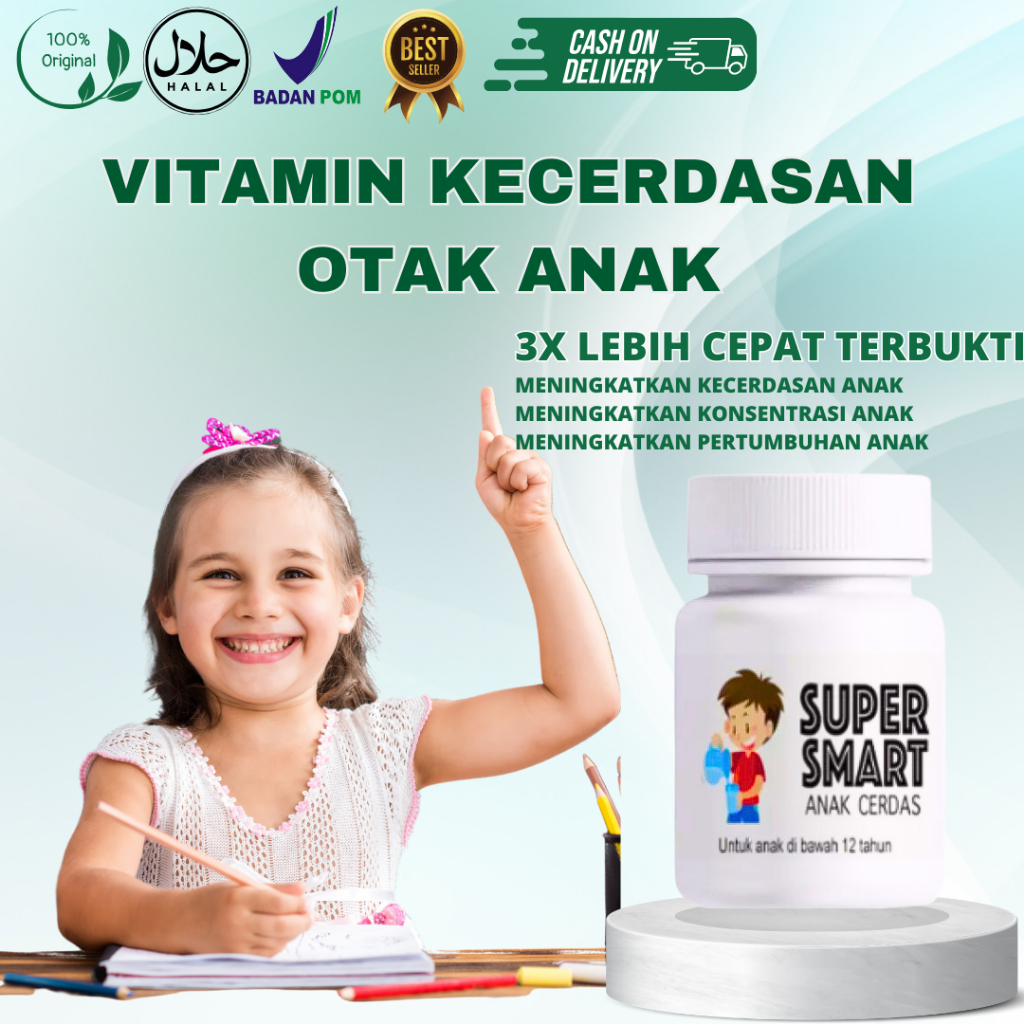 Jual Vitamin Kecerdasan Otak Anak SUPER SMART -Vitamin Anak Terbaik ...