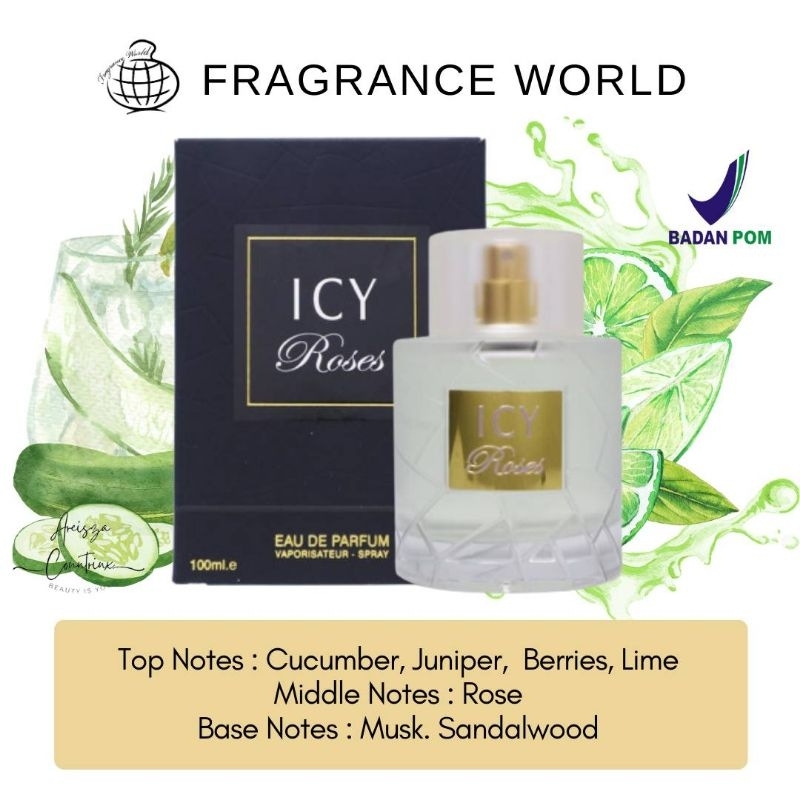 Jual Fragrance World ICY ROSE EDP 100ML | Shopee Indonesia