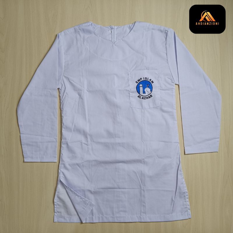 Jual Tunik SMP Al Azhar Putri Baju Kurung Muslim Katun TC Seragam ...
