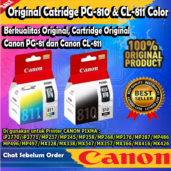 Jual Tinta Canon 810 Black dan Tinta Canon 811 Color Original Cartridge ... Jual Tinta Canon 810 Black dan Tinta Canon 811 Color Original Cartridge ...