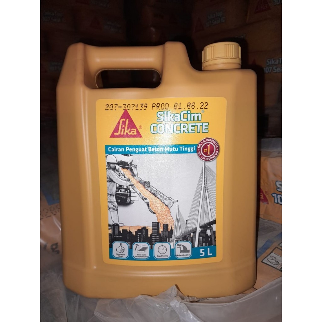 Jual Sika Sikacim Concrete Additive Obat Cor Beton Pengeras Beton 5 ...