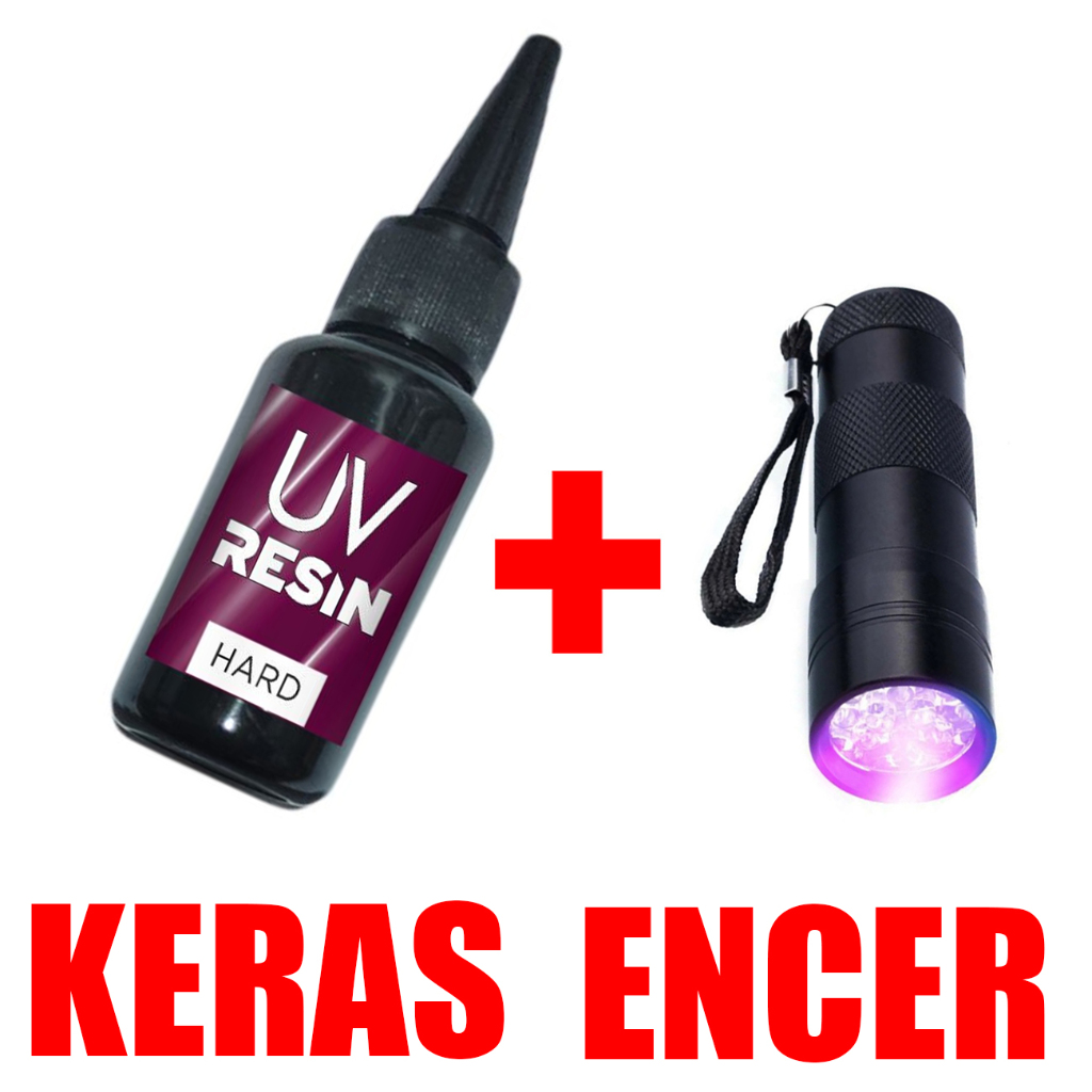 Jual Resin UV Bening Clear Hard DIY Craft Ultraviolet Curing Assist Hook Untuk Kerajinan ...